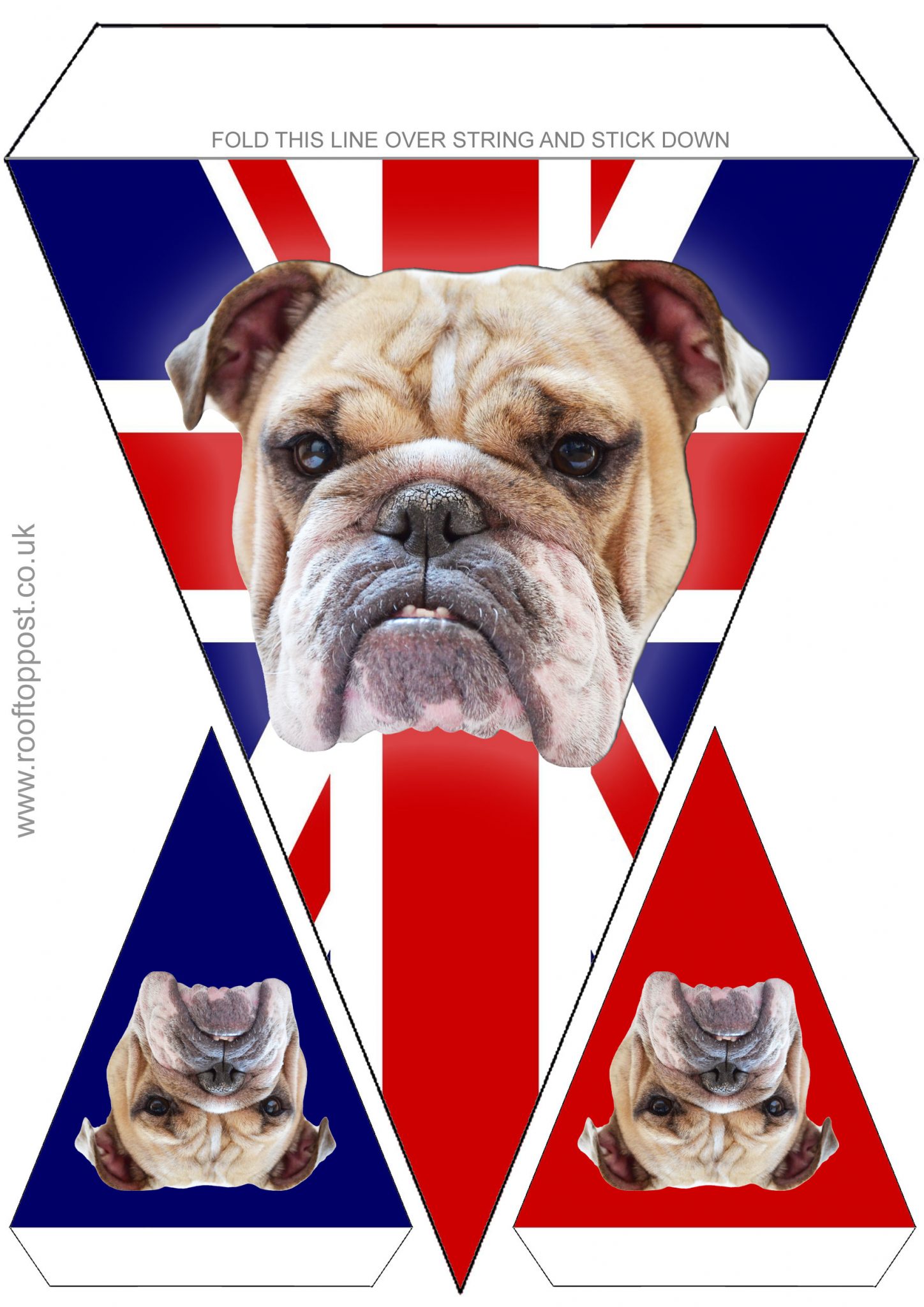 Printable British Bulldog Bunting - Rooftop Post Printables