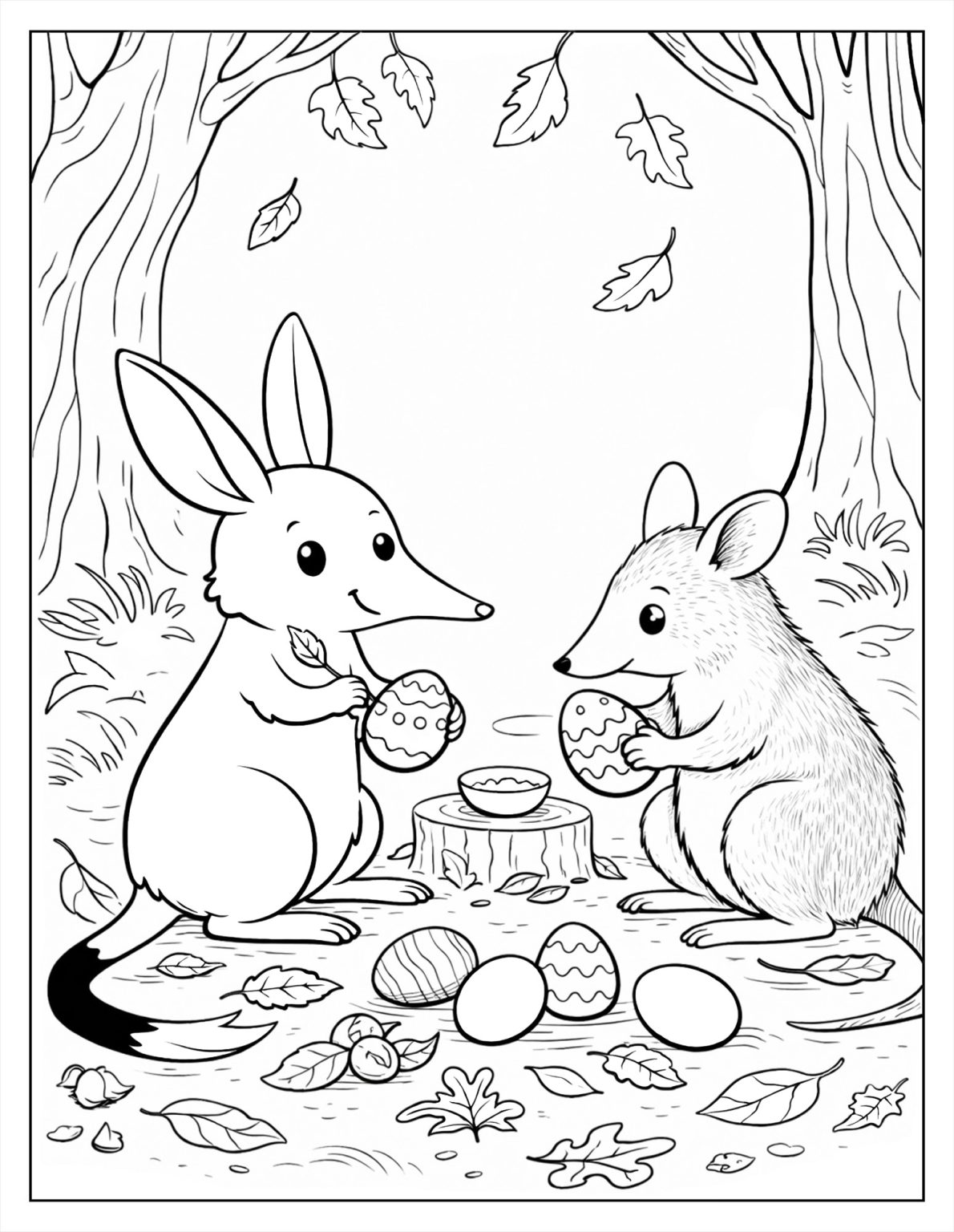 Free Easter Bilby Colouring Pages - Rooftop Post Printables